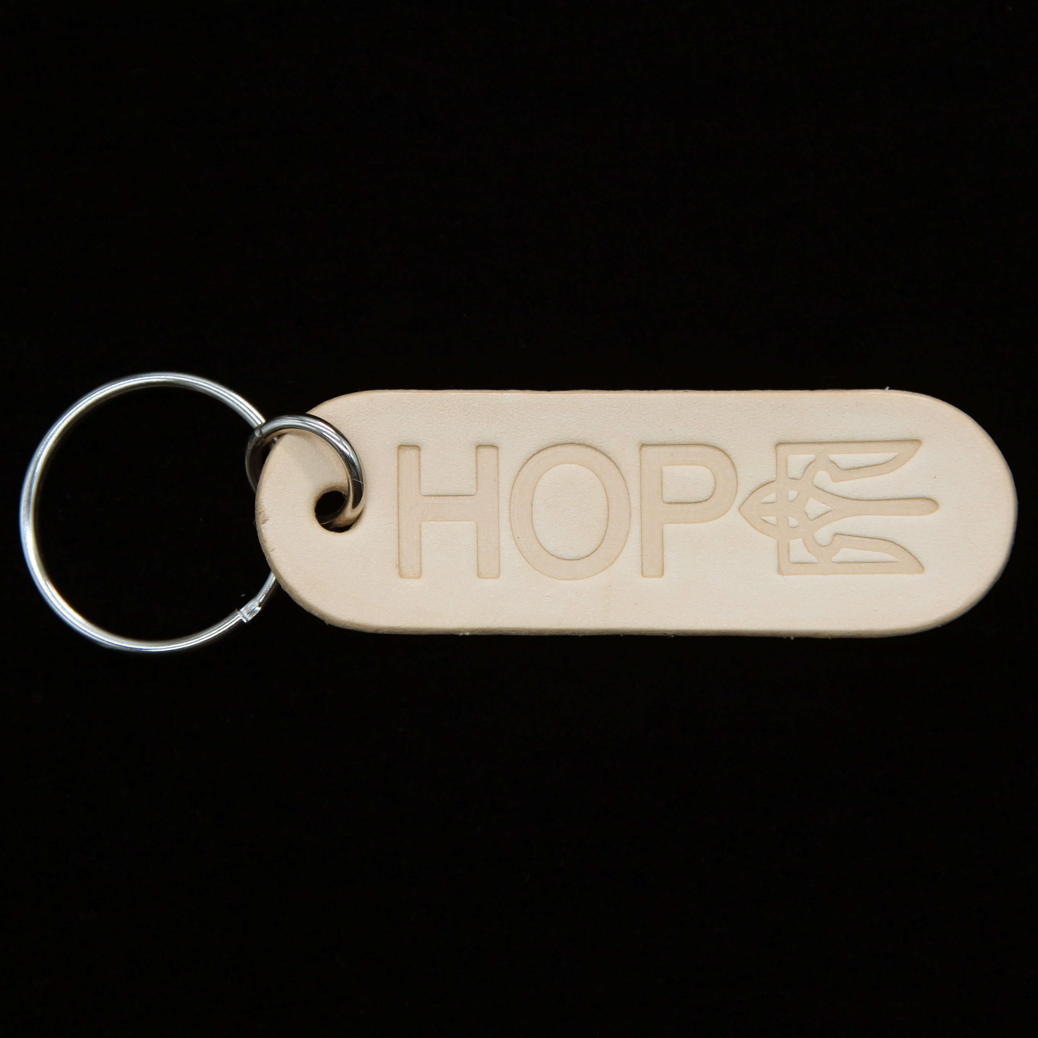 Leather Keychain “Hope” – Ukrainian Club of Moncton Store